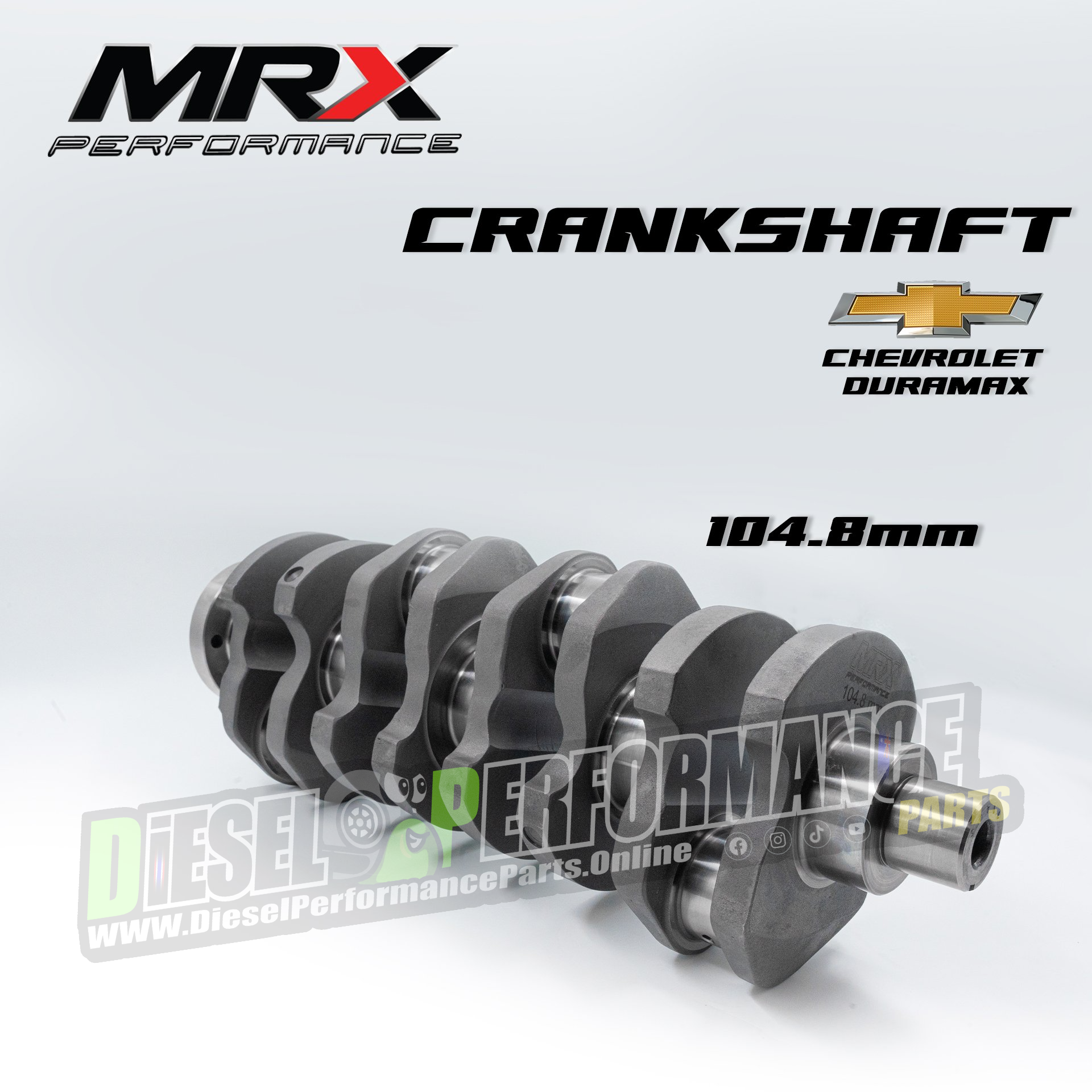 Duramax LWH/LWN 2.8L Billet Crankshaft 104.8mm Stroke [MRX] – Diesel ...